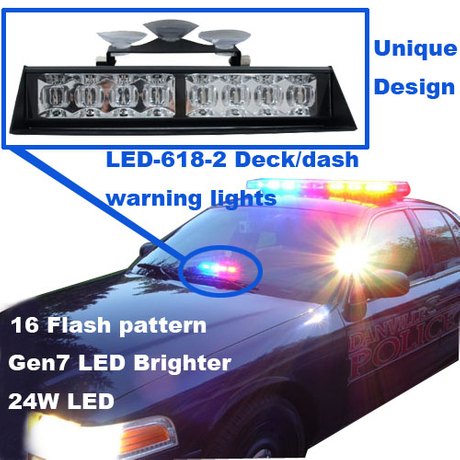 led police lights warnig lights deck dash visor lights - J&ZTECH ...